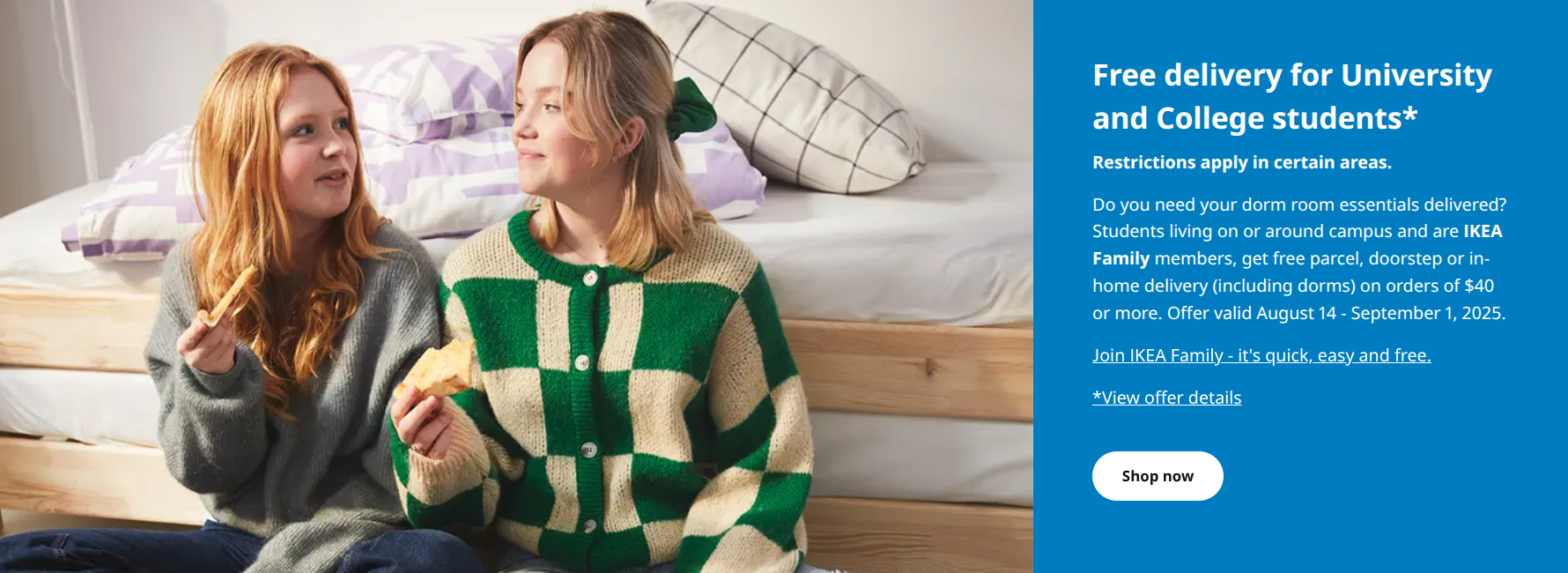 IKEA Canada Family Offers: FREE Delivery For University and College ...