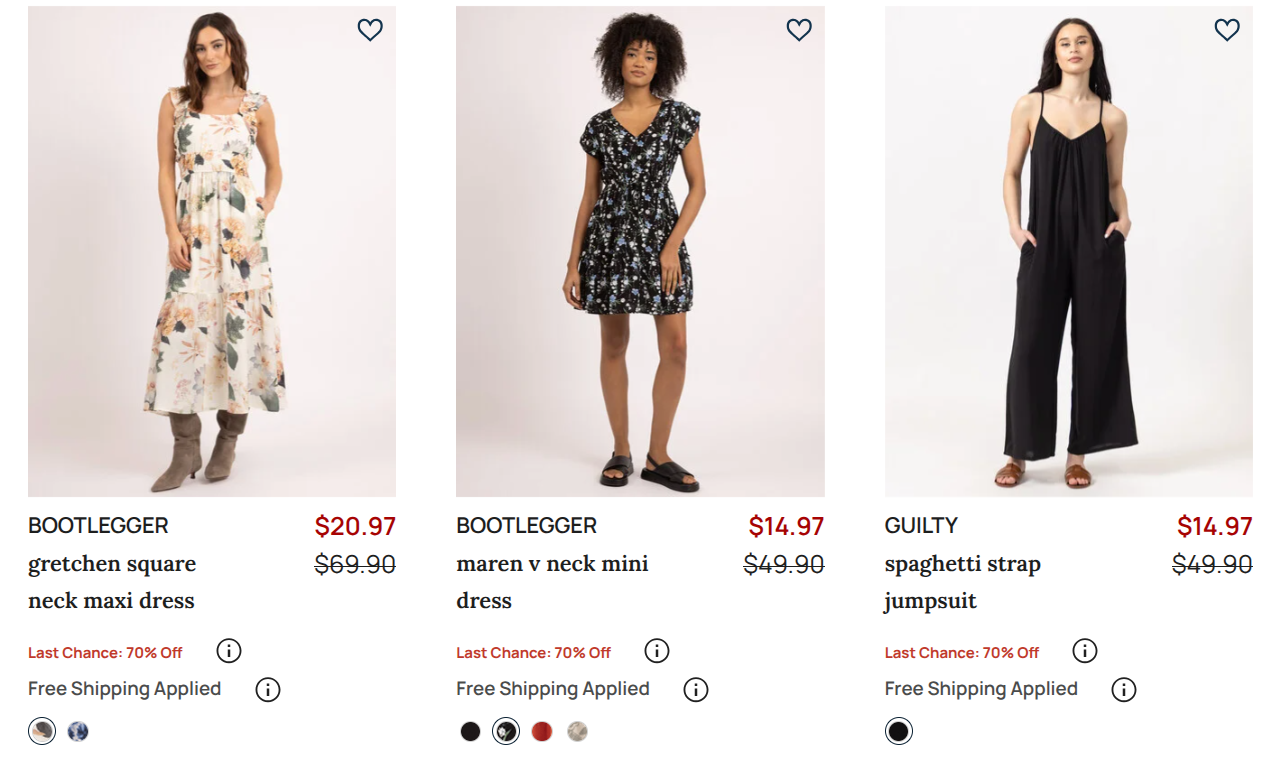 Bootlegger Canada: up 70% off Summer Styles + Free Shipping - Canadian ...