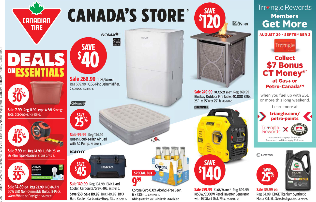 Canadian Tire Weekly Deals + Bonus CT Money - Canadian Freebies ...
