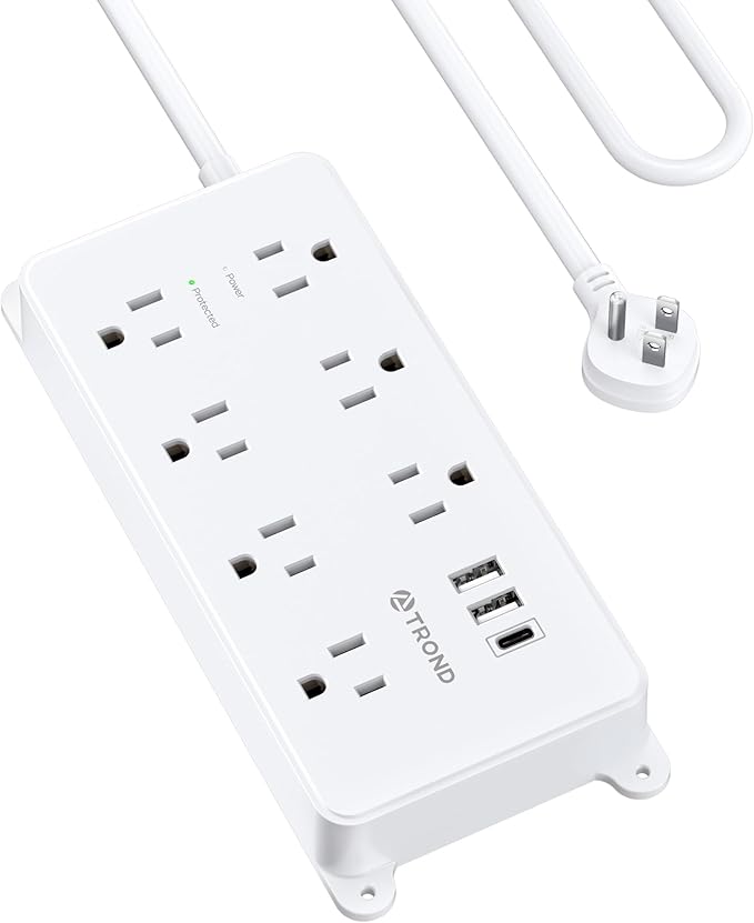 Amazon Canada Deals: Save 31% on TROND Surge Protector Power Bar USB C ...