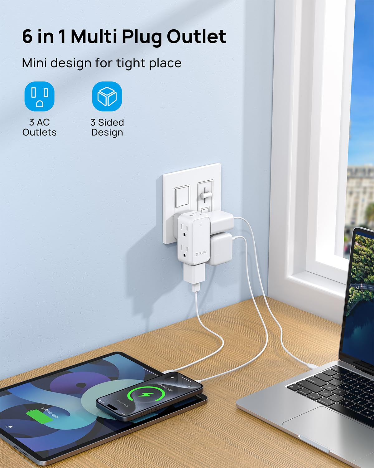 Amazon Canada Deals: Save 29% on TROND 360° Rotating Multi Plug Outlet ...