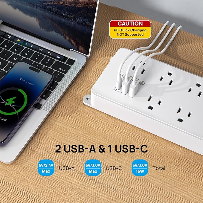 Amazon Canada Deals: Save 31% on TROND Surge Protector Power Bar USB C ...