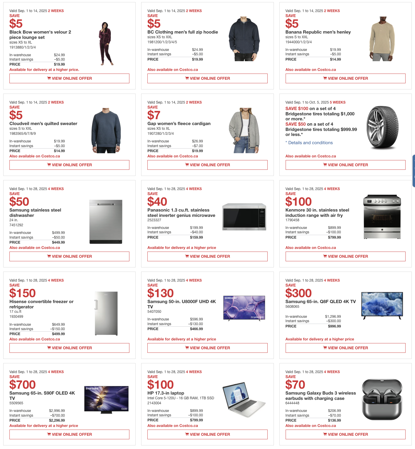 Costco Canada Coupons/Flyers Deals at All Costco Wholesale Warehouses ...
