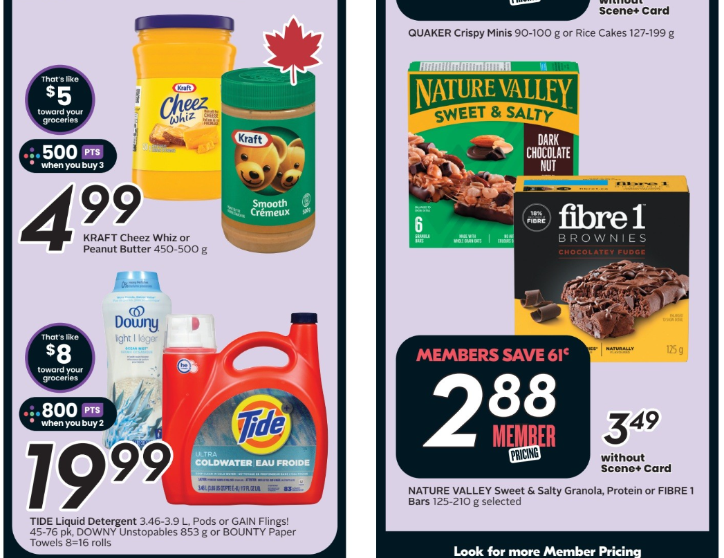 Sobeys Canada: Kraft Cheez Wiz and Peanut Butter Scene+ Points Deal ...