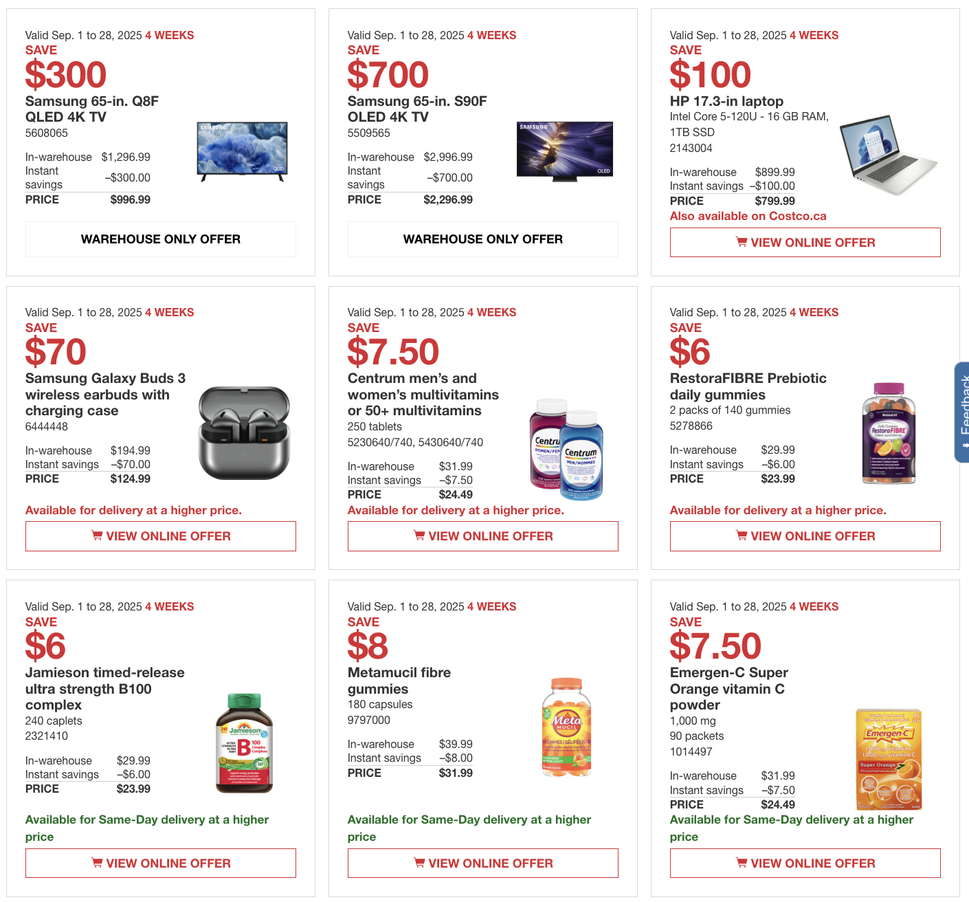 Costco Canada Coupons/Flyers Deals at All Costco Wholesale Warehouses ...
