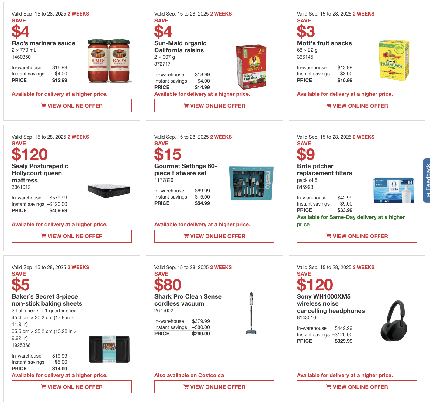 Costco Canada Coupons/Flyers Deals at All Costco Wholesale Warehouses ...