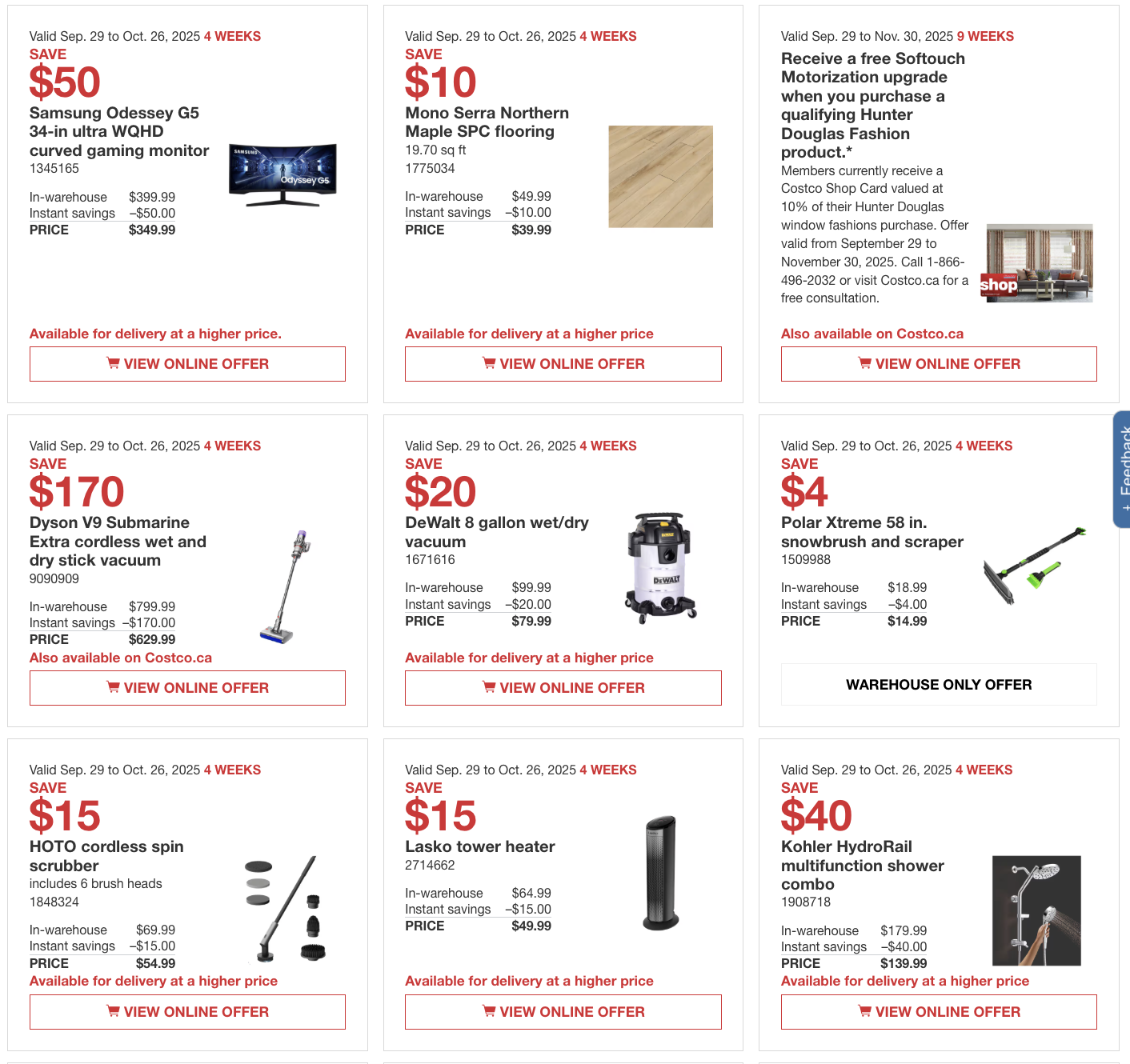 Costco Canada Coupons/Flyers Deals at All Costco Wholesale Warehouses ...