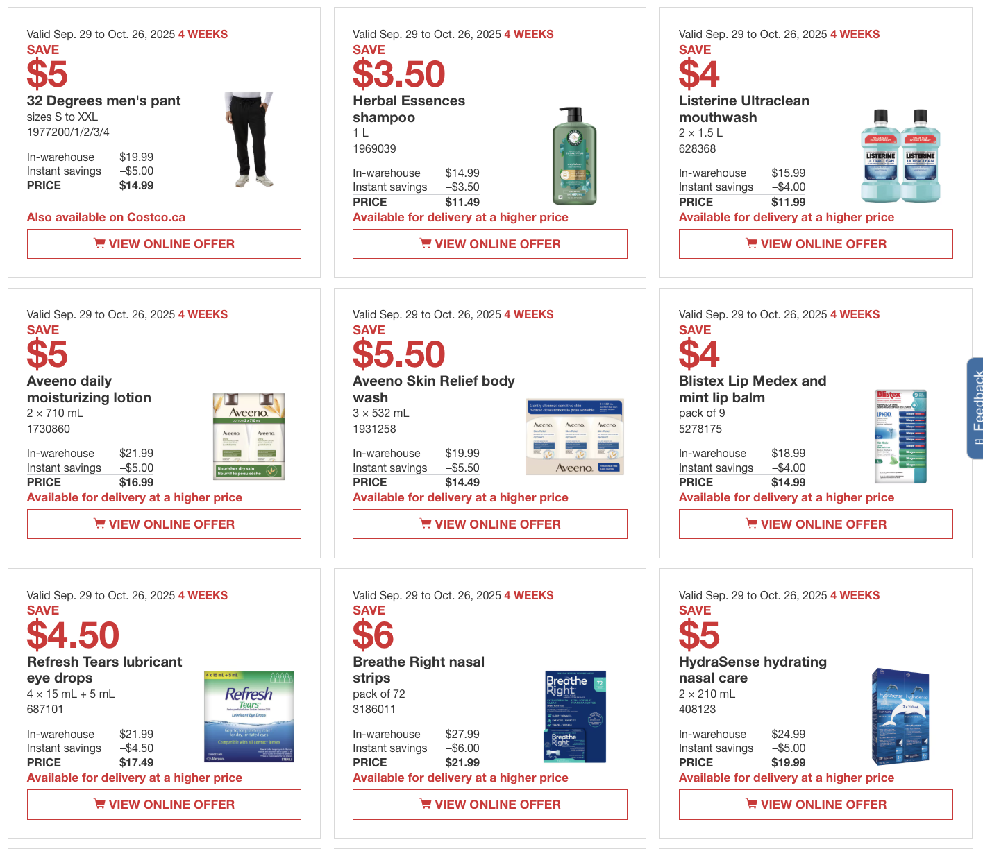 Costco Canada Coupons/Flyers Deals at All Costco Wholesale Warehouses ...
