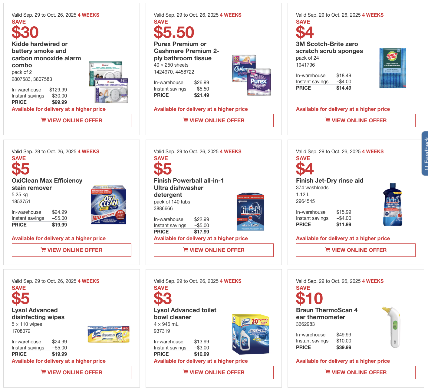 Costco Canada Coupons/Flyers Deals at All Costco Wholesale Warehouses ...