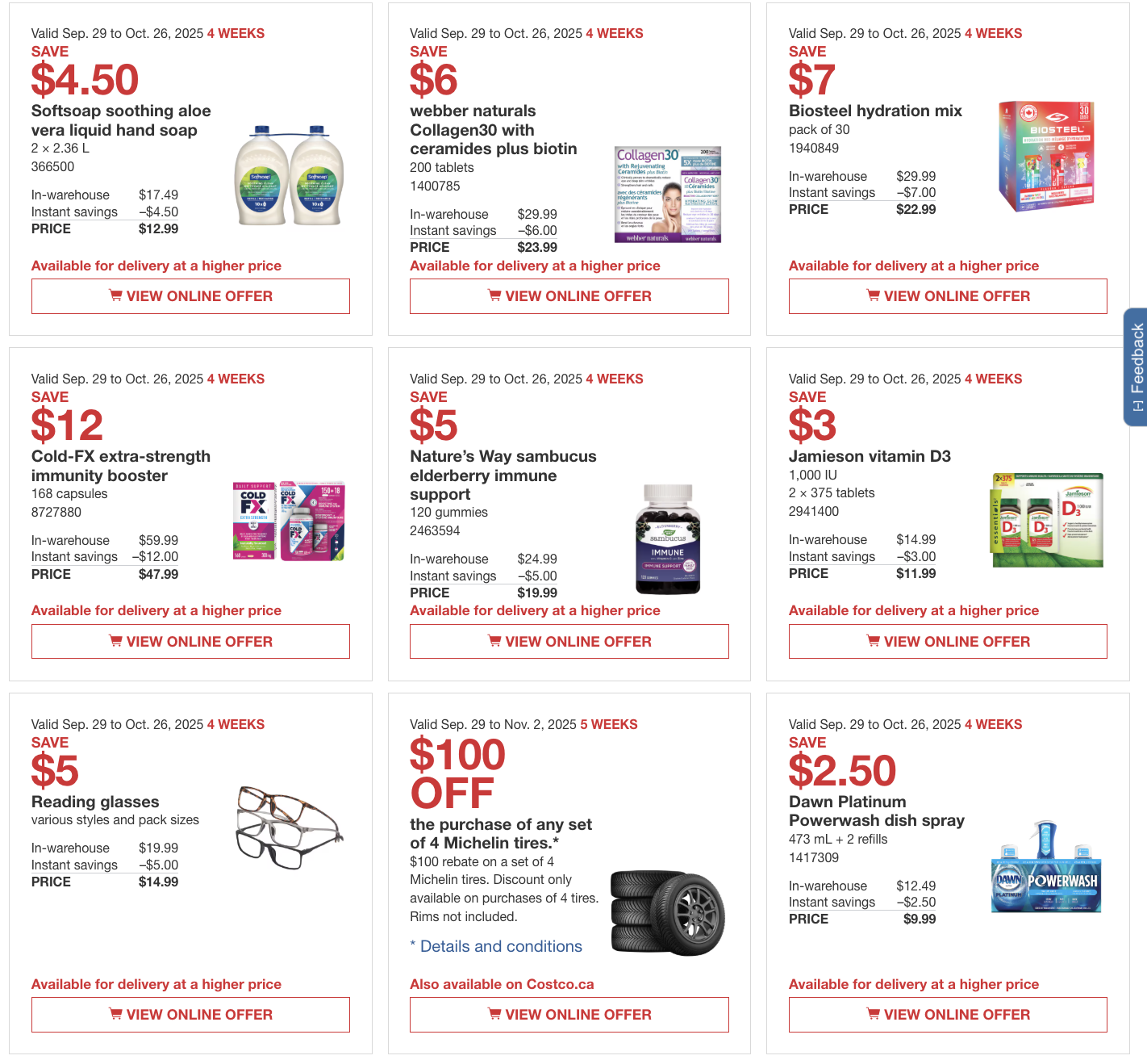 Costco Canada Coupons/Flyers Deals at All Costco Wholesale Warehouses ...