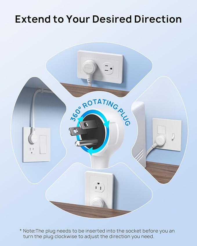 Amazon Canada Deals: Save 50% on TROND 360° Rotating Flat Plug 5 Multi ...