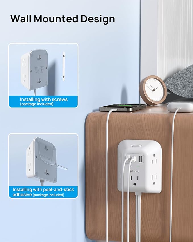 Amazon Canada Deals: Save 50% on TROND 360° Rotating Flat Plug 5 Multi ...