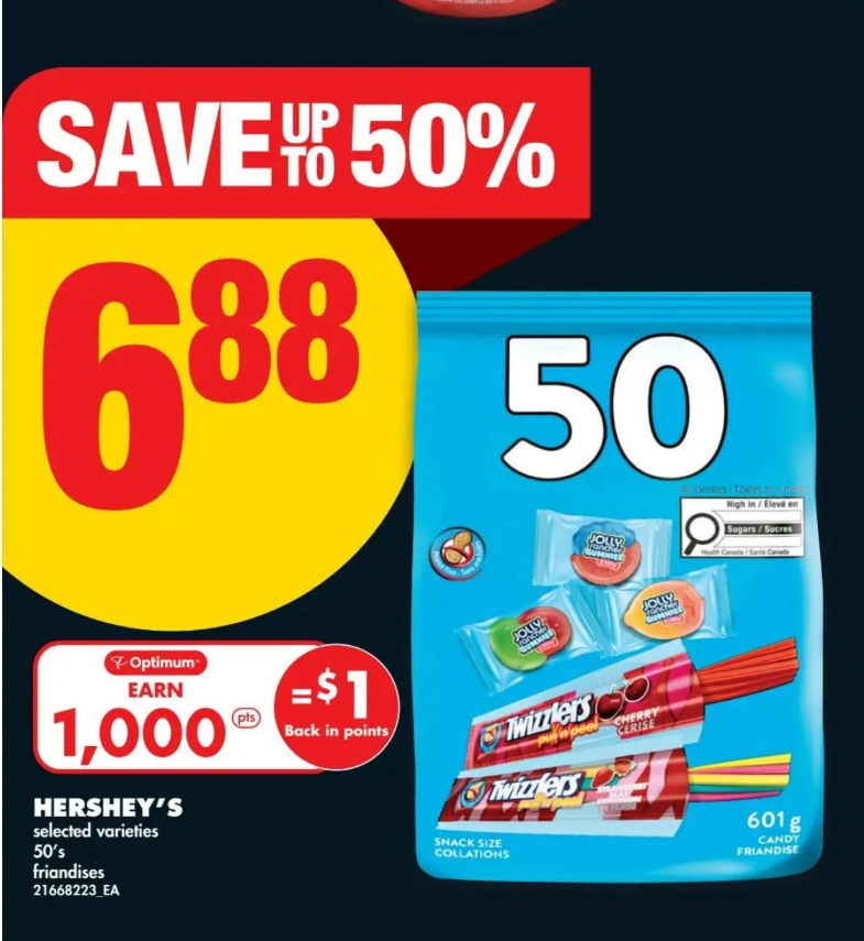 No Frills Ontario Flyer Deals: Hershey 50 Count Halloween Candy or ...