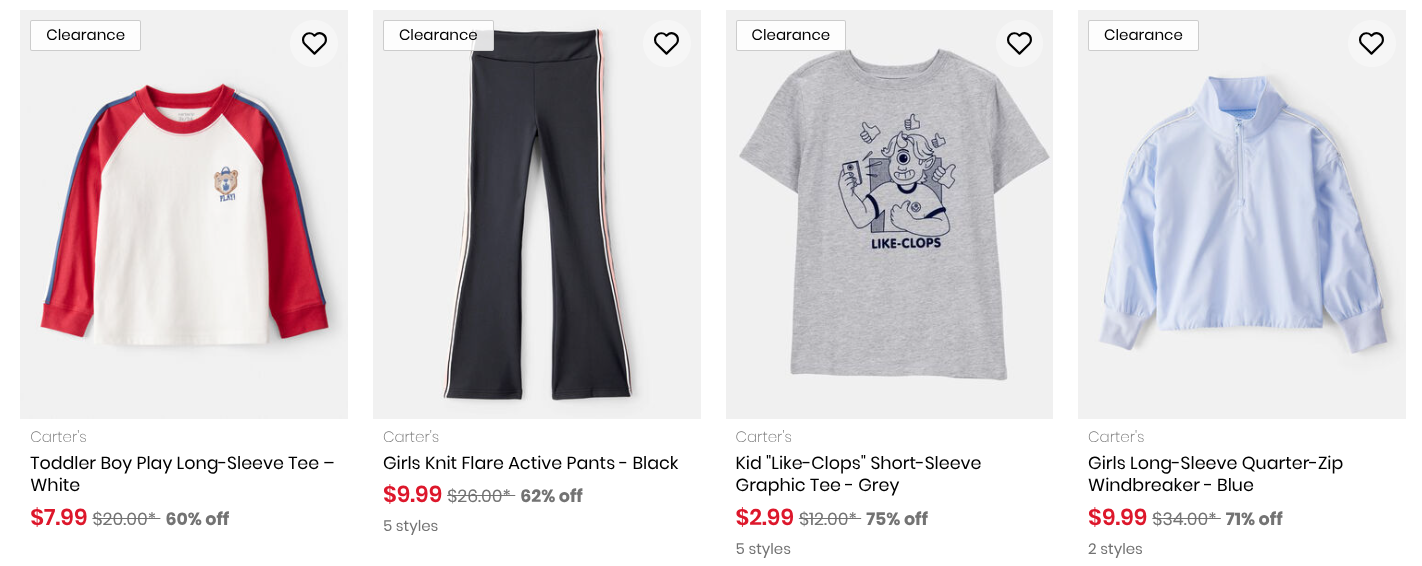 Carter’s OshKosh B’Gosh Canada: Holiday Red Sale Starting at $8 ...