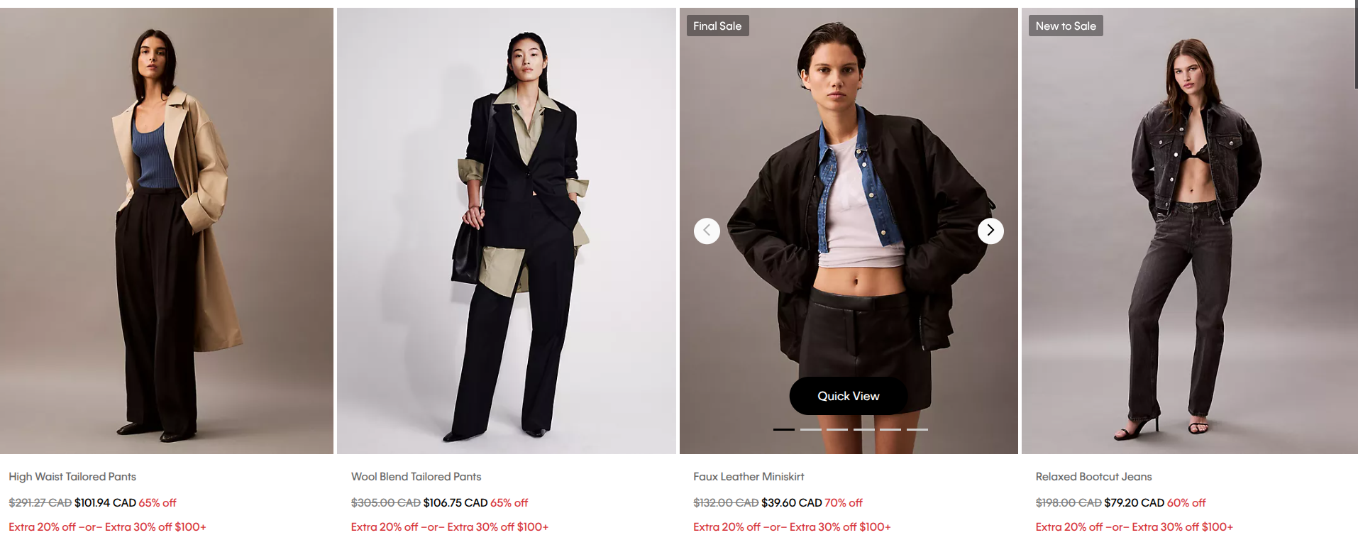 Calvin Klein Canada: up to 50% off Sitewide + Extra 30% off For Members ...