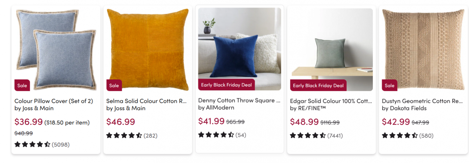 Wayfair Canada Black Friday Early Access Daily Deals: Save up to 70% ...