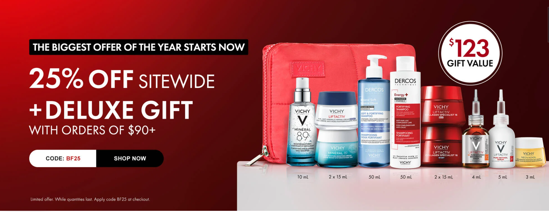 Vichy Canada Black Friday 2025 Sale Deals: Save 25% Off Sitewide + $123 ...