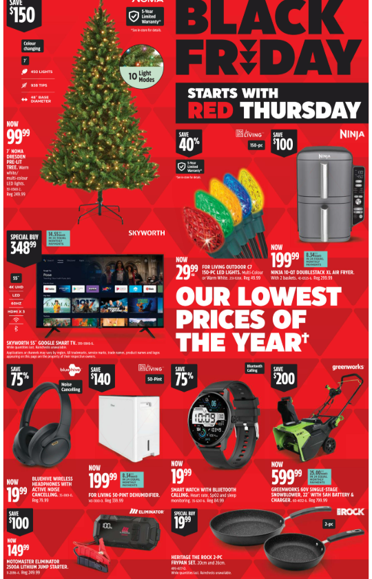 Canadian Tire Black Friday Flyers Deals Sale 2025 *LIVE* - Canadian ...