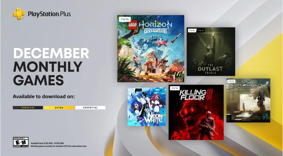 PlayStation Plus Canada December 2025 FREE Monthly Games: LEGO Horizon ...