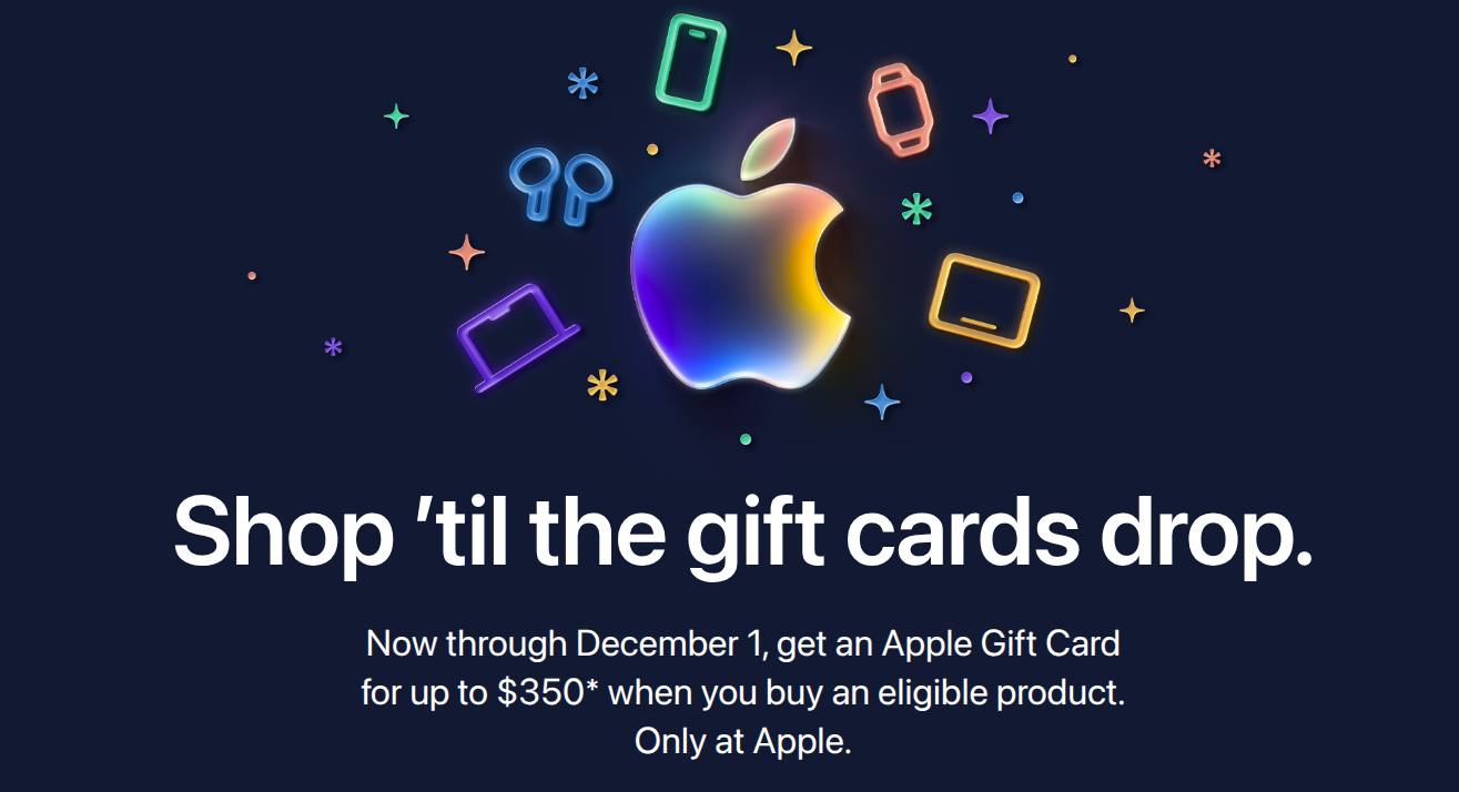 Apple Canada Black Friday 2025 Event Deals Sale: Get an Apple Gift Card ...