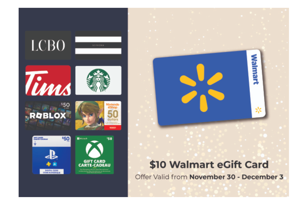 Walmart Canada: Get A $10 Gift Card When You Purchase Select $50 Gift ...