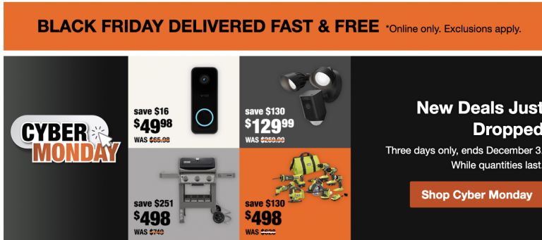 The Home Depot Canada Cyber Monday 2025 Deals - Canadian Freebies ...