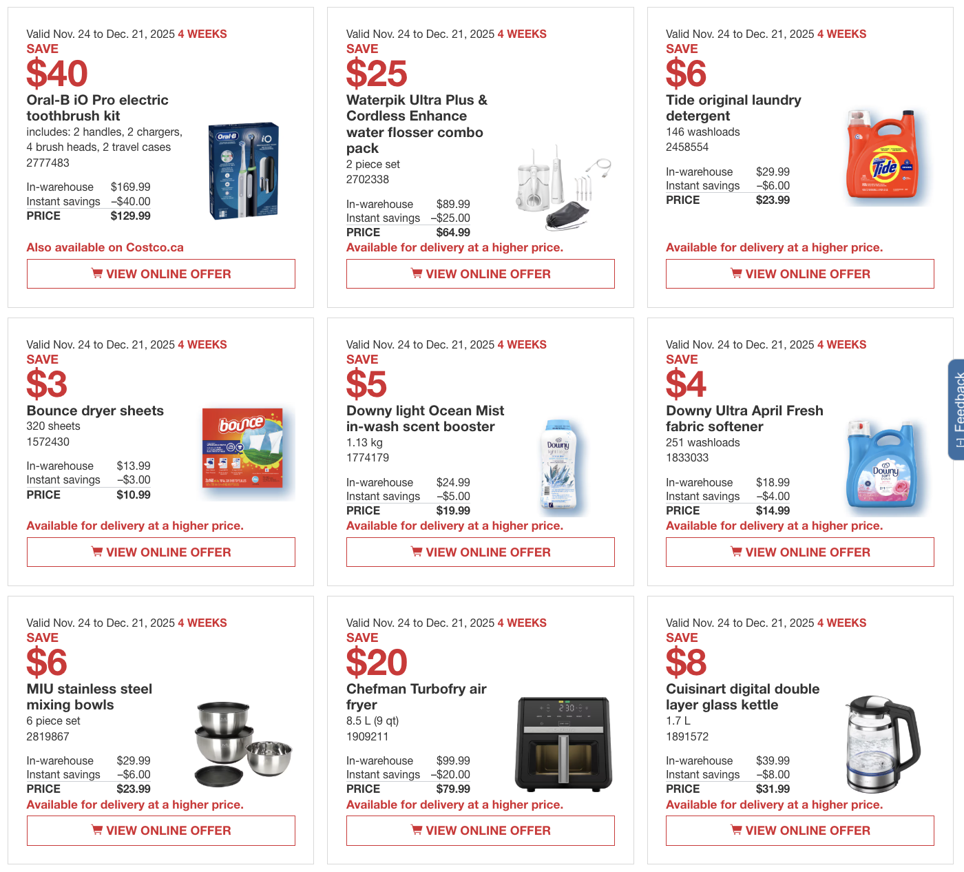Costco Canada Coupons/Flyers Deals at All Costco Wholesale Warehouses ...