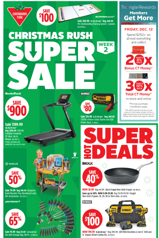 Canadian Tire Christmas Super Sale Flyers + Bonus 20x CT Money ...