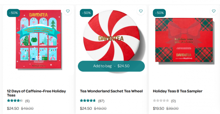DAVIDsTEA Canada Boxing Day Deals Sale: 50% off Select Products + Extra ...