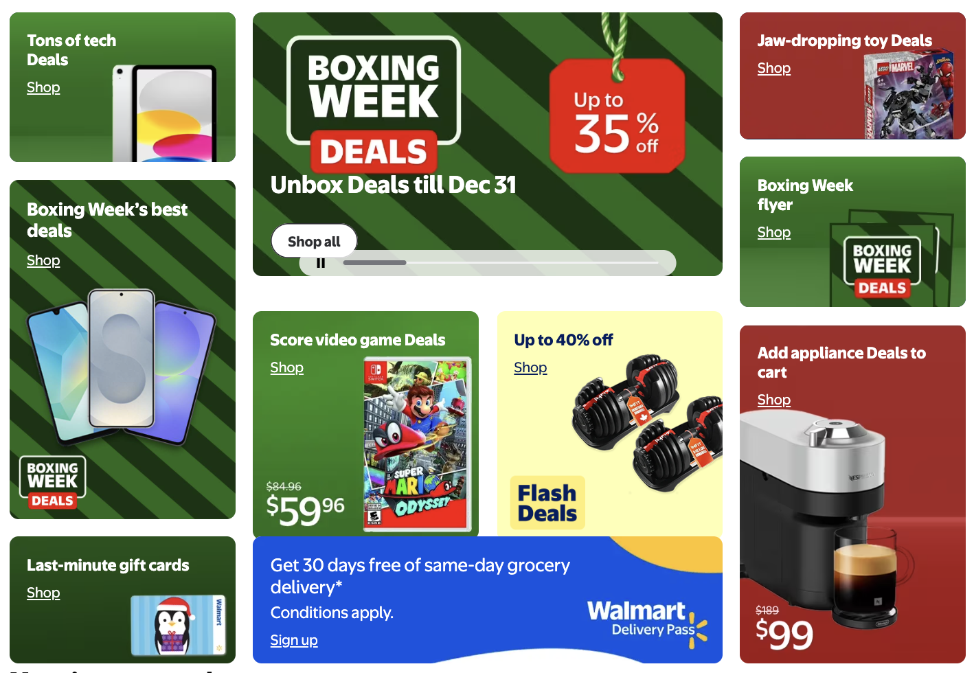 Walmart Canada Boxing Week ONLINE Sale 2025 *NOW LIVE* - Canadian ...
