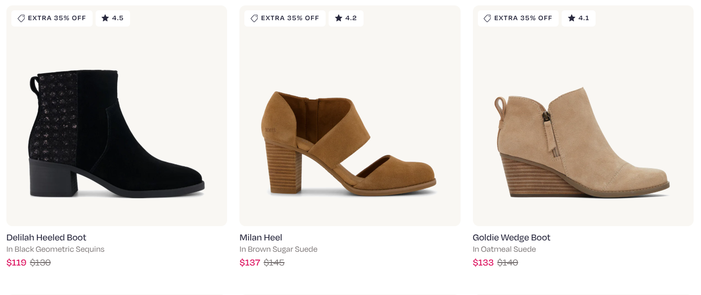 TOMS Canada Boxing Day 2025 Sale: Sale On Sale up to 70% off with Promo ...