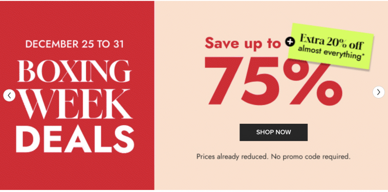 Linen Chest Canada Boxing Day 2025 Deals Sale: Save up to 75% Off ...