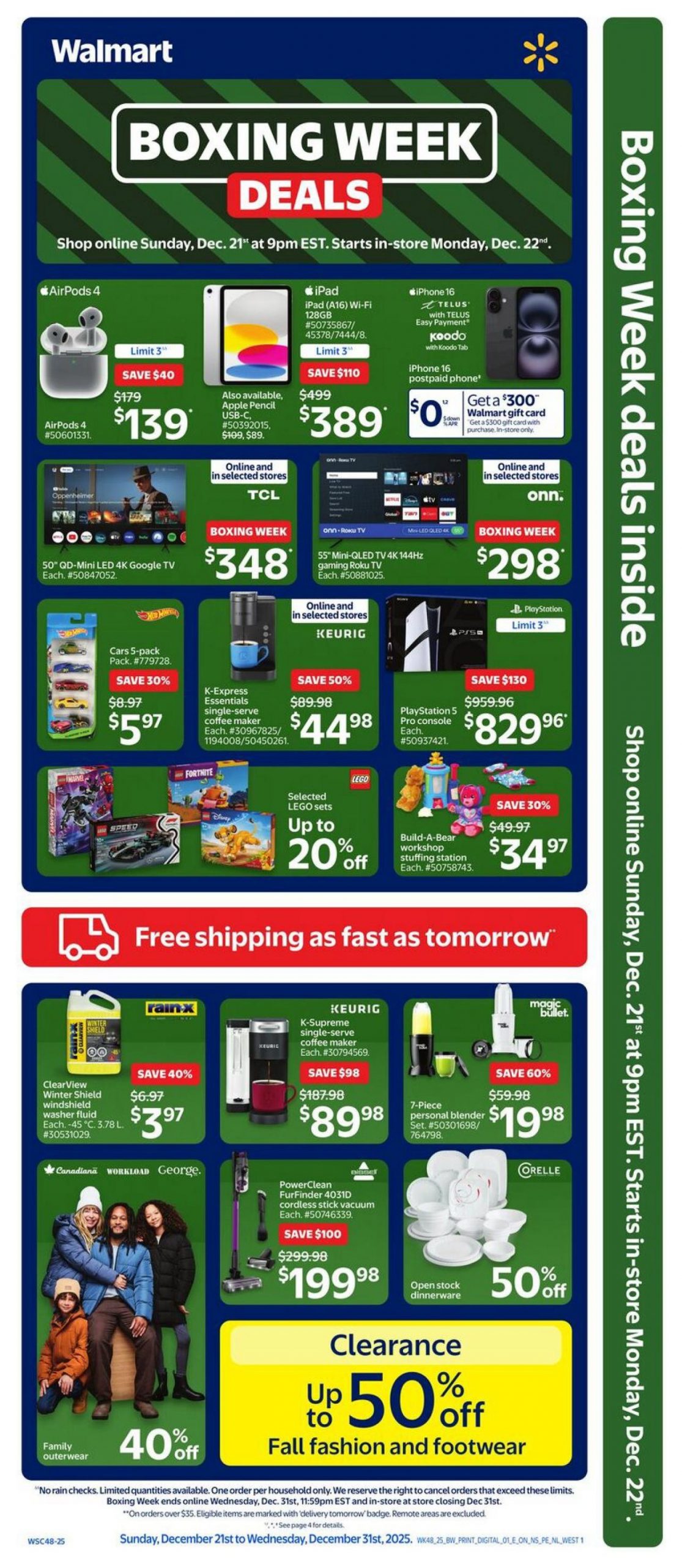 Walmart Canada Boxing Day Sale 2025 LIVE Online Now: Save up to 50% on ...