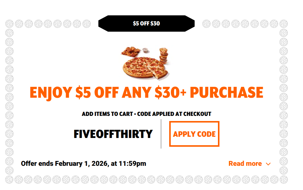 Little Caesars Canada New Year Deals: Save $5 On A Purchase of $30 ...