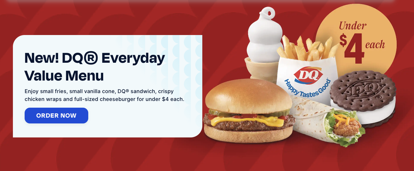 Dairy Queen Canada 2 for Only $4.00 Everyday Value Menu - Canadian ...