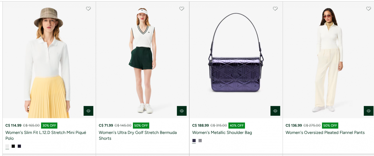 Lacoste Canada: Semi-Annual Sale up to 50% - Canadian Freebies, Coupons ...