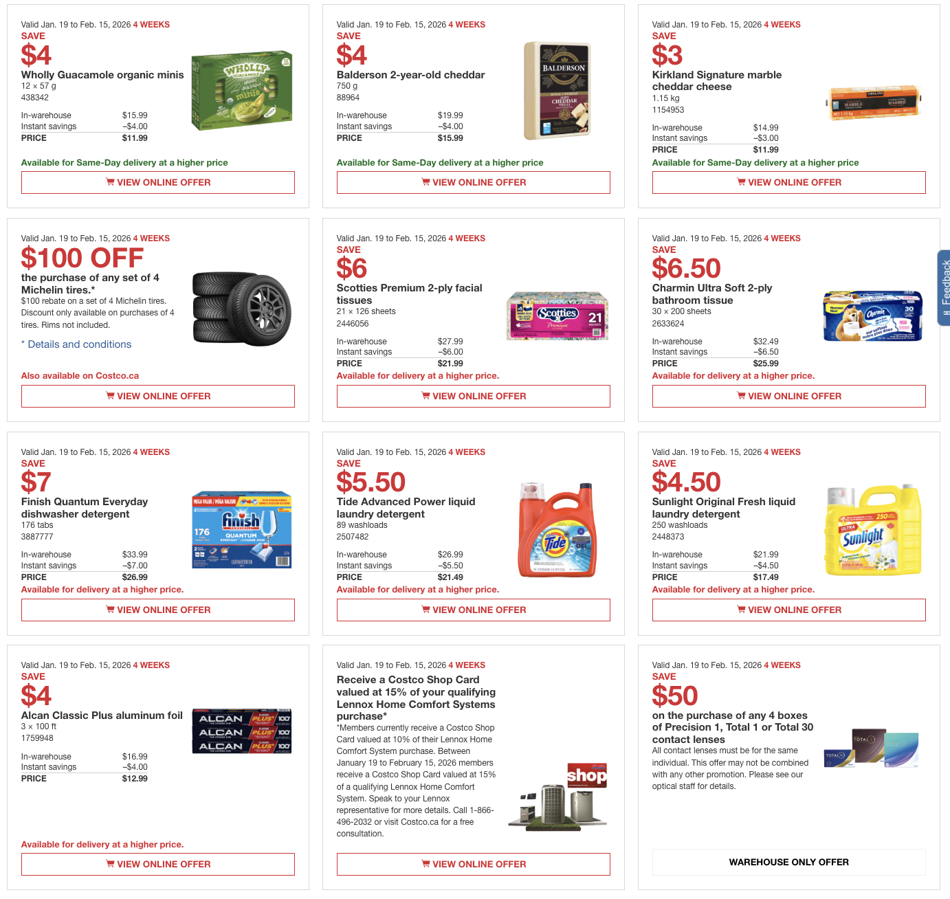 Costco Canada Coupons/Flyers Deals at All Costco Wholesale Warehouses ...