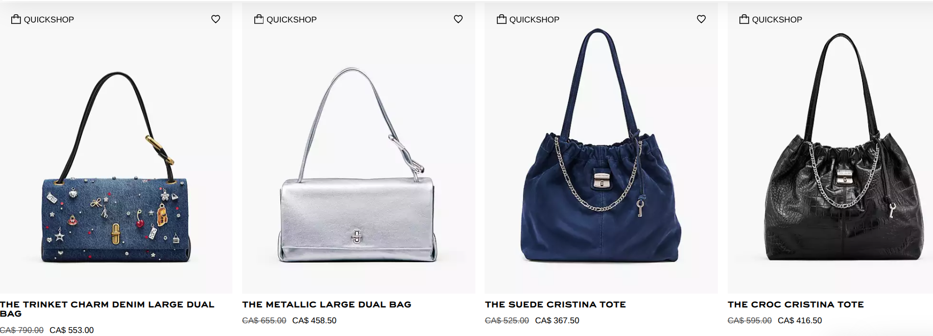 Marc Jacobs Canada: Sale up to 30% Off + Free Shipping - Canadian ...