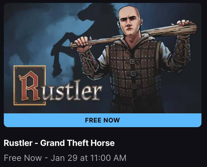 Epic Games Freebie: Get Rustler - Grand Theft Horse for FREE - Canadian ...