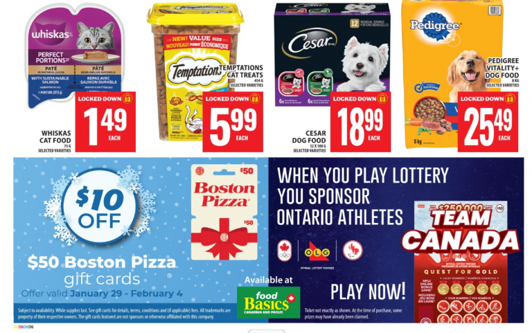Food Basics: Get $10 Off Boston Pizza Gift Cards + Flyer Deals ...