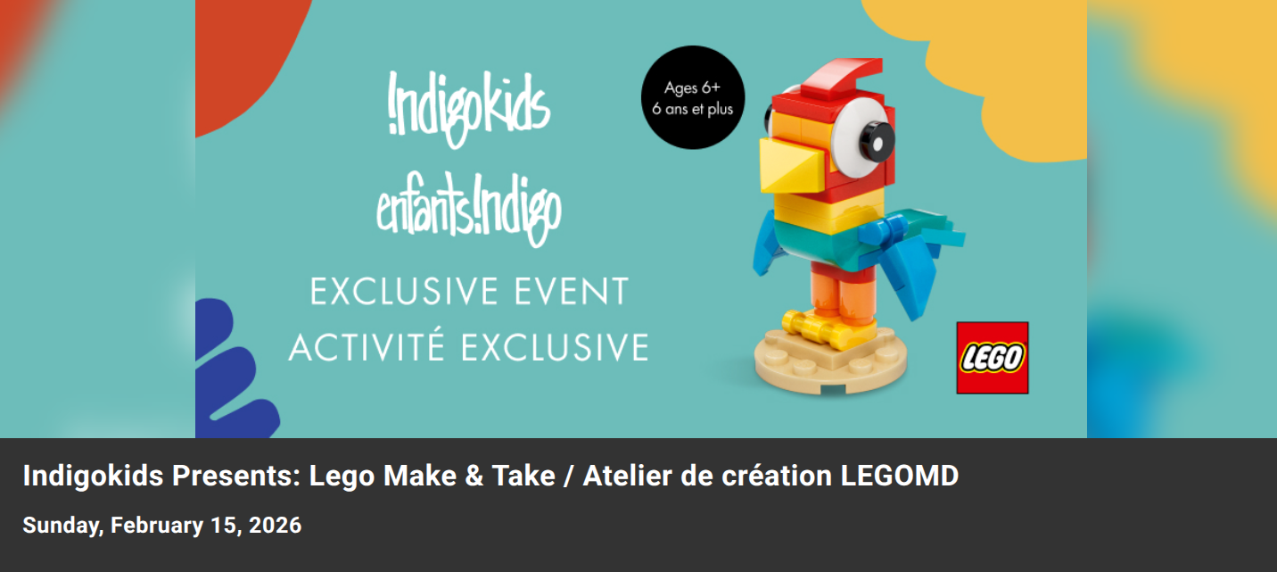 Indigo Chapters Canada: LEGO Make February 15th - Canadian Freebies ...