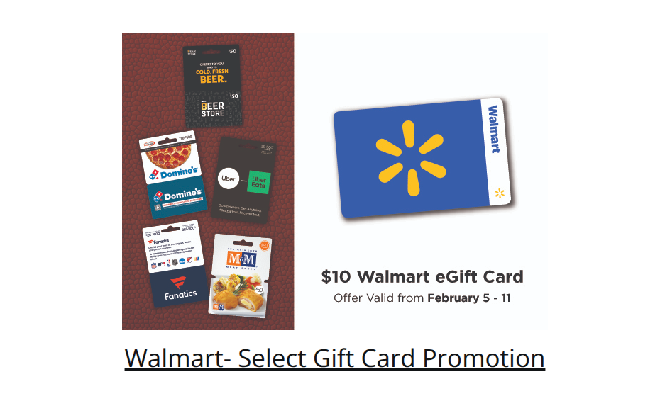 Walmart Canada: Get a $10 eGift Card With The Purchase of Select $50 ...