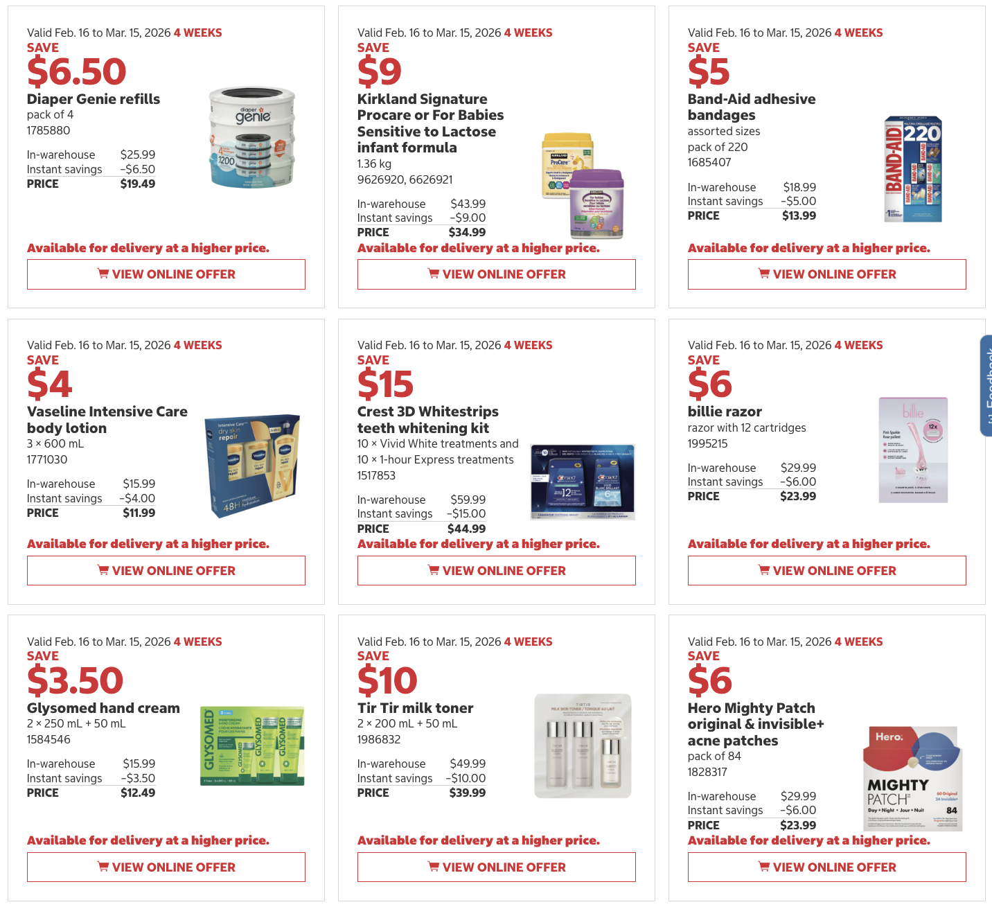 Costco Canada Coupons/Flyers Deals at All Costco Wholesale Warehouses ...