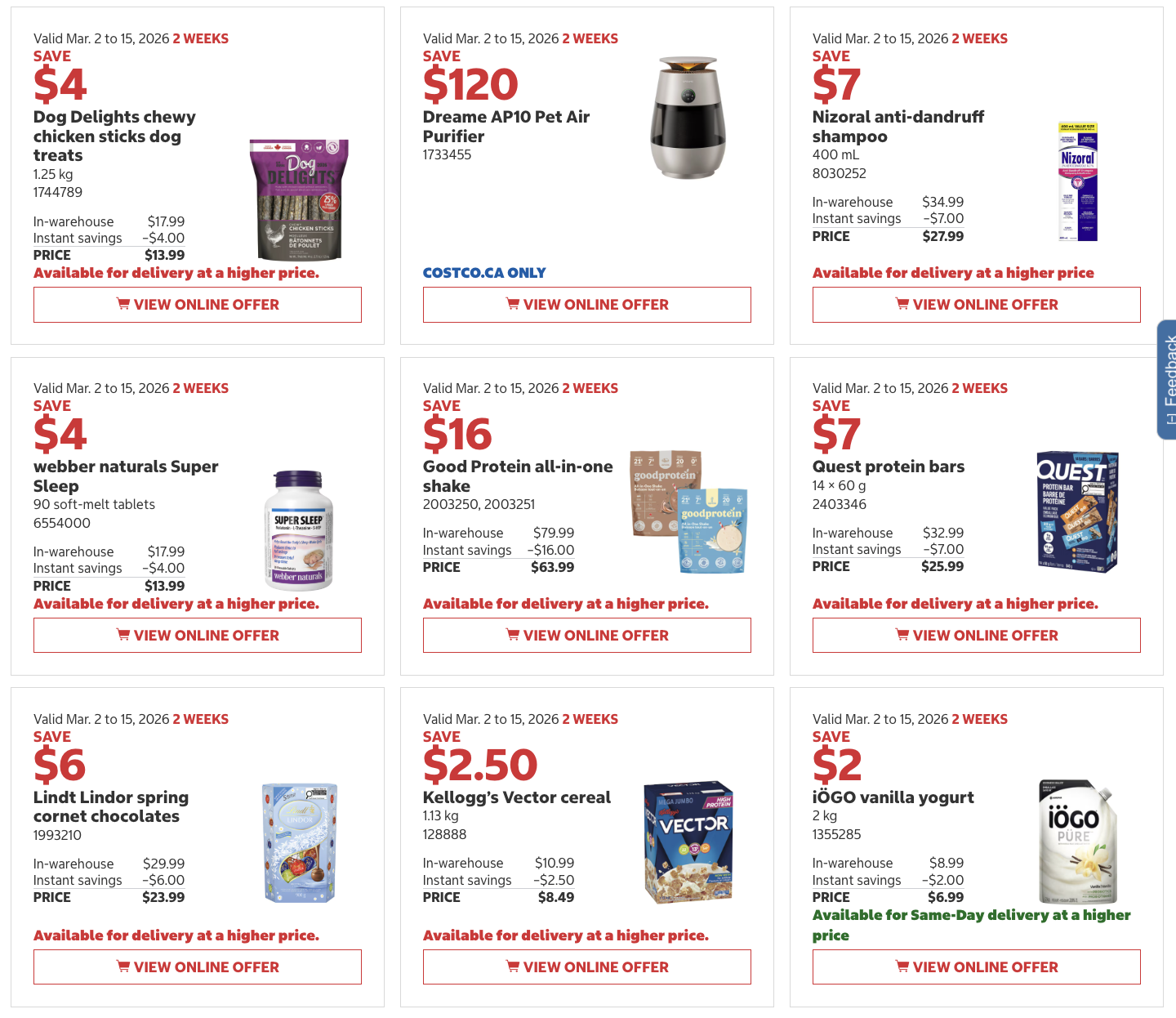 Costco Canada Coupons/Flyers Deals at All Costco Wholesale Warehouses ...