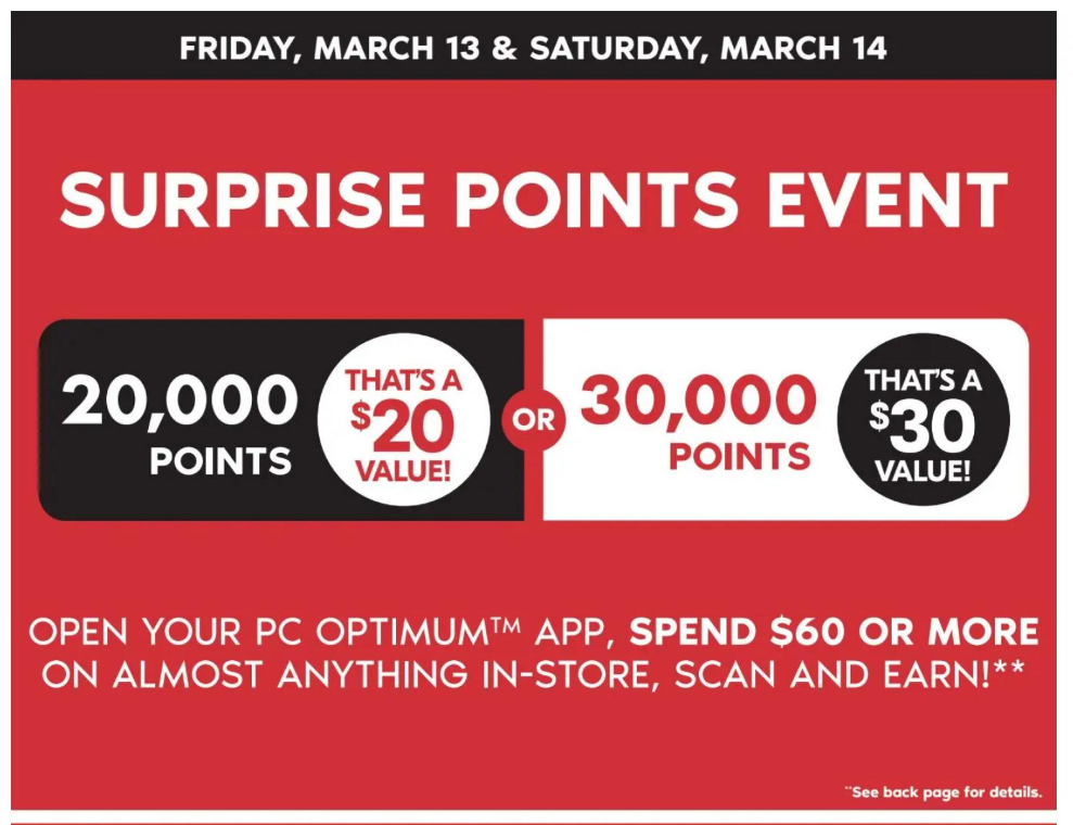 Shoppers Drug Mart Canada: Surprise Points Event March 13th & 14th ...