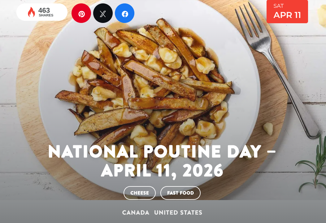 National Poutine Day Canada Deals & Offers - Canadian Freebies, Coupons ...