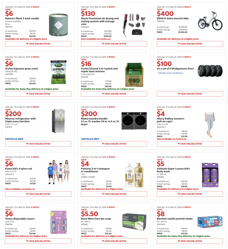 Costco Canada Coupons/Flyers Deals at All Costco Wholesale Warehouses ...