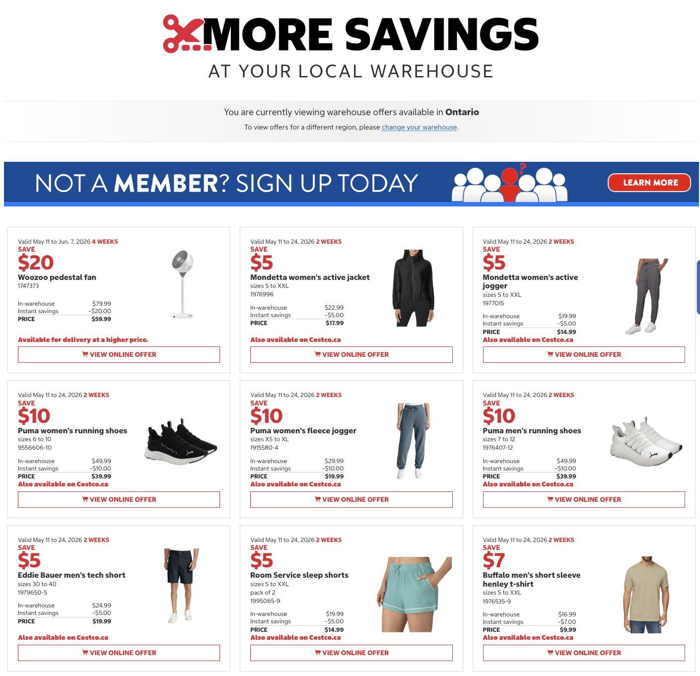 Costco Canada Coupons/Flyers Deals at All Costco Wholesale Warehouses ...