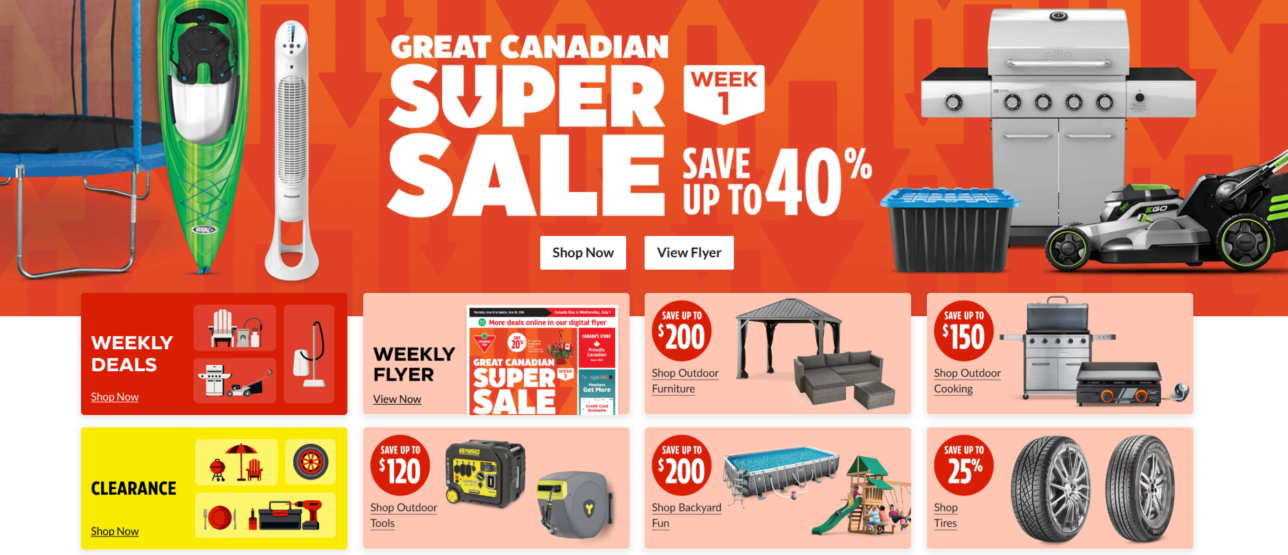 Canadian Tire: Super Sale up to 40% off + Flyer Deals - Canadian ...