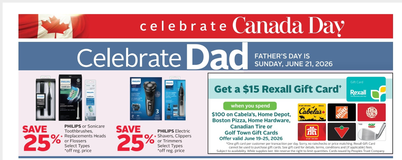 Rexall Ontario: Get a $15 Rexall Gift Card When You Spend $100 on ...